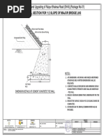 R R Masonry Retaining Wall: Cross Section | PDF | Building | Materials