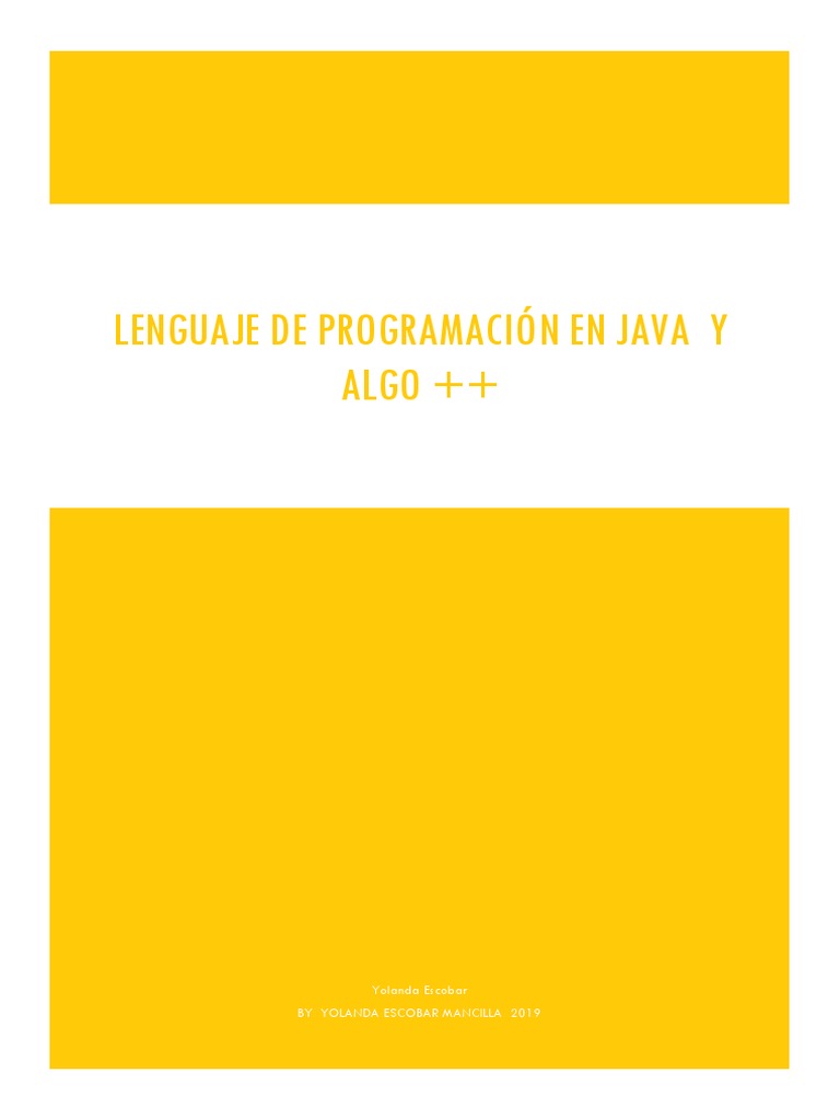 Libro Java Intro Pdf Pdf Java Lenguaje De Programación Programación Orientada A Objetos