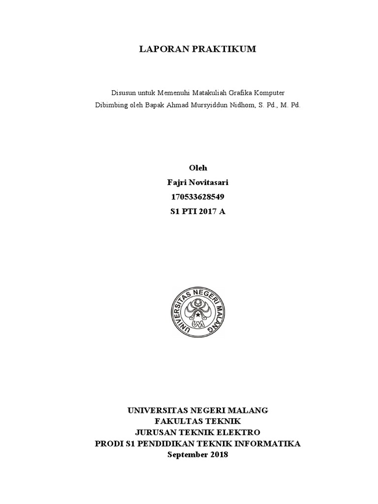 Laporan 1 Grafika Komputer | PDF