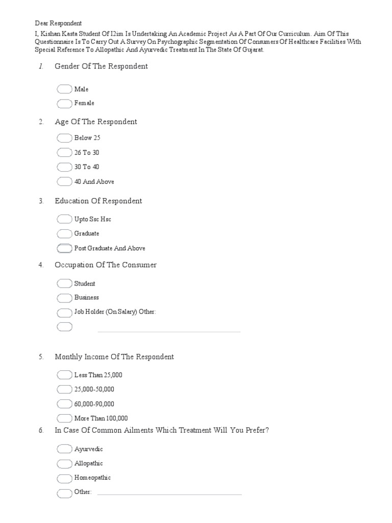 Untitled Form - Google Forms | PDF | Homeopathy | Clinical Medicine