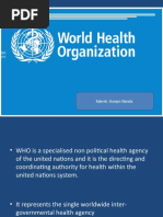 Organigram Who | PDF | World Health Organization | Health Economics