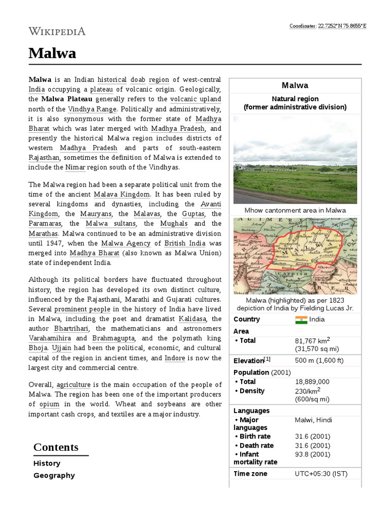Malwa PDF | PDF