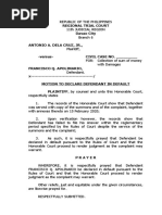 Motion To Amend Complaint Sample | PDF | Pleading | Complaint