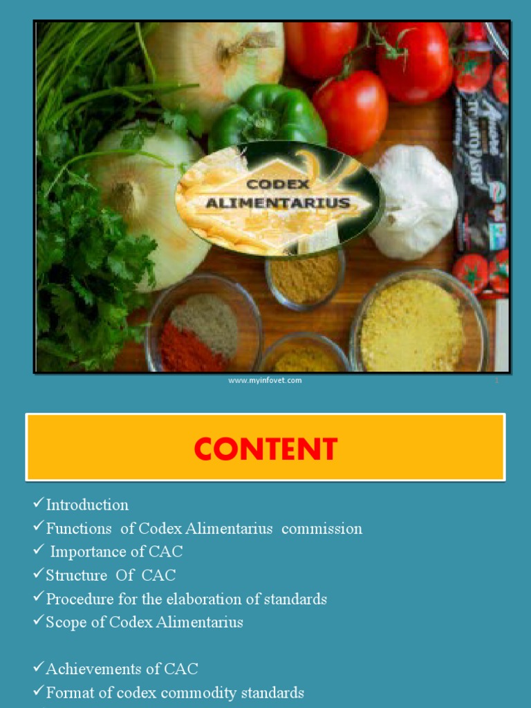 Codex Alimentarius | PDF | Food Safety | Food And Agriculture Organization