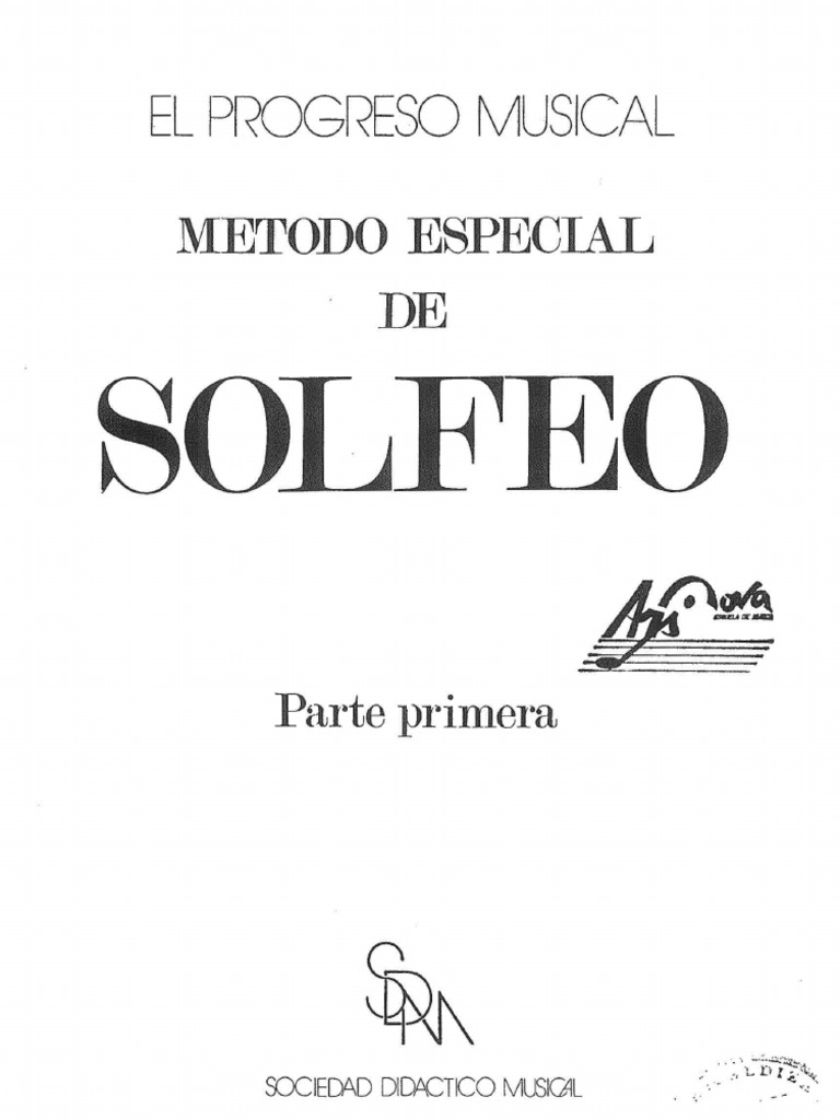 Metodo de Solfeo I PDF | PDF