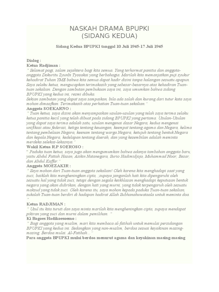 Naskah Drama Bpupki 2 | PDF