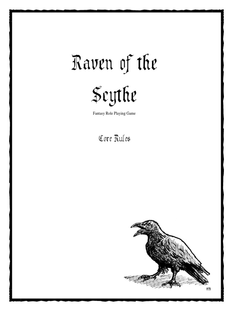 Raven of The Scythe Core Rules | PDF | Leisure
