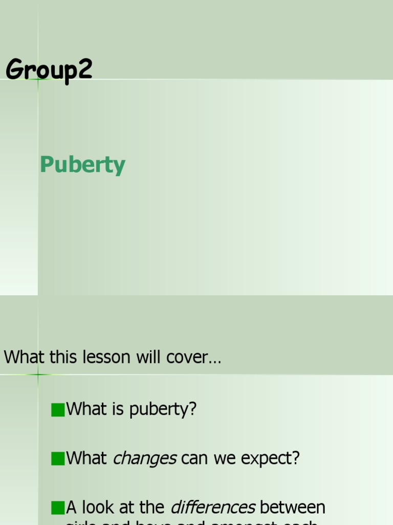 Powerpoint - Puberty Part 1, Puberty, Body Changes & Differences | PDF ...