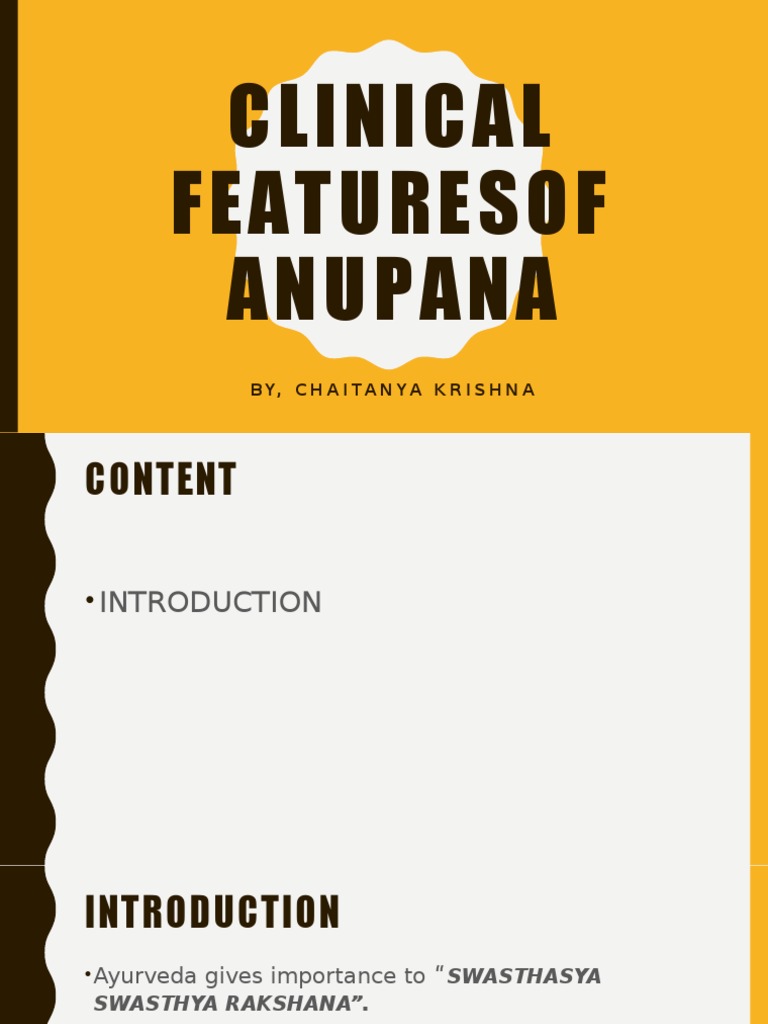 Clinical Features of Anupana in Ayurveda | PDF | Ayurveda | Medicine