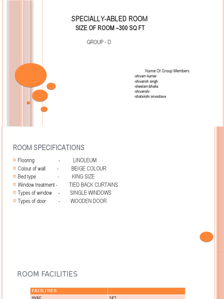 Physically Challenged Room | PDF