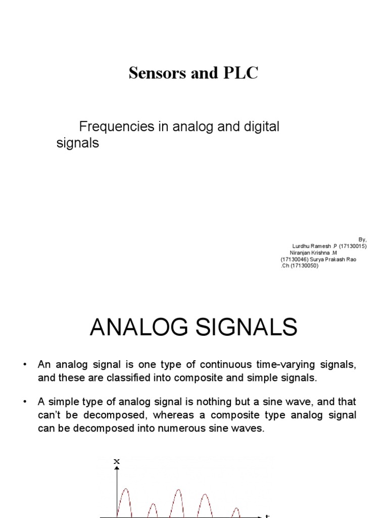 Frequencies in Analog and Digital Signals | PDF | Digital Signal ...