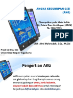 2023 Angka Kecukupan Gizi (AKG) | PDF