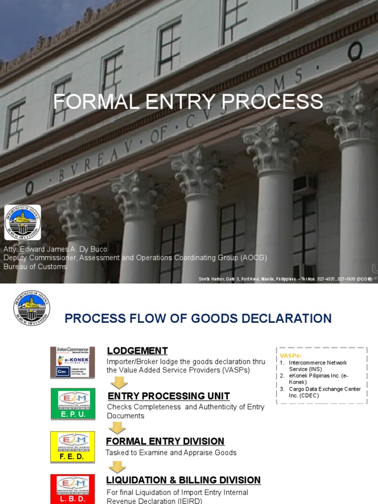 Formal Entry Process | PDF | Government | Business