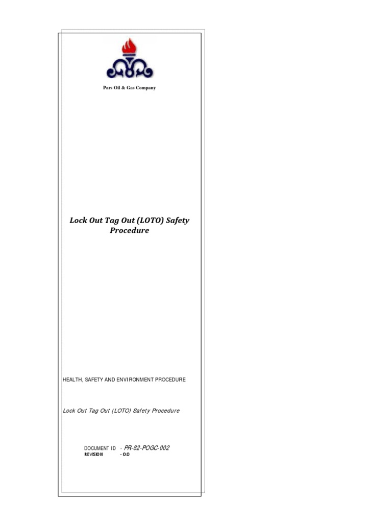 Loto Implementation Procedure Plan PDF | PDF | Mechanical Engineering ...