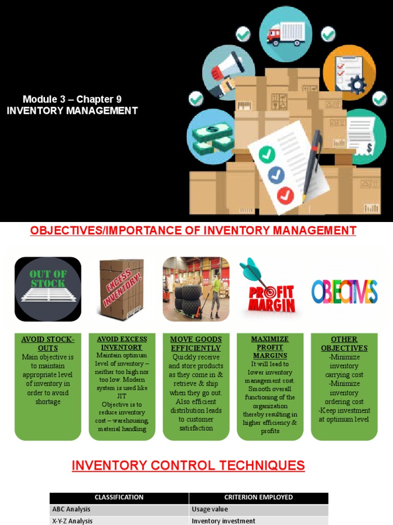 Chapter 9 - Inventory Management | PDF | Inventory | Logistics