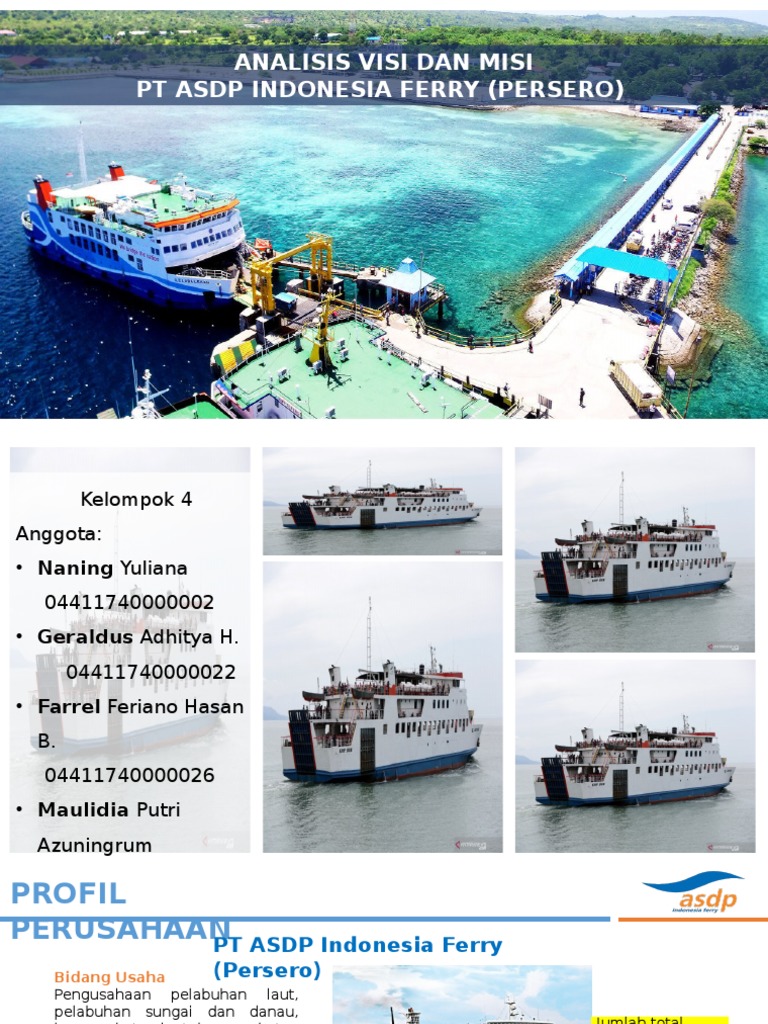 Kelompok 5 - PPT - PT ASDP - Manajemen Startegi - Visi Misi | PDF