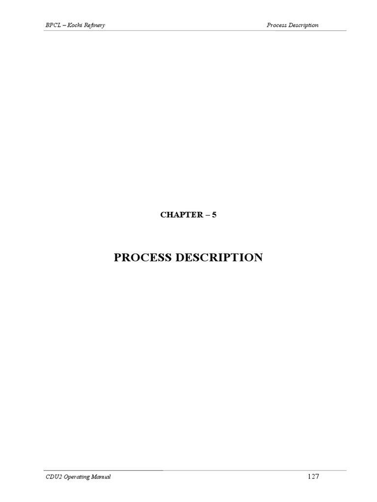 05.process Description | PDF | Furnace | Oil Refinery