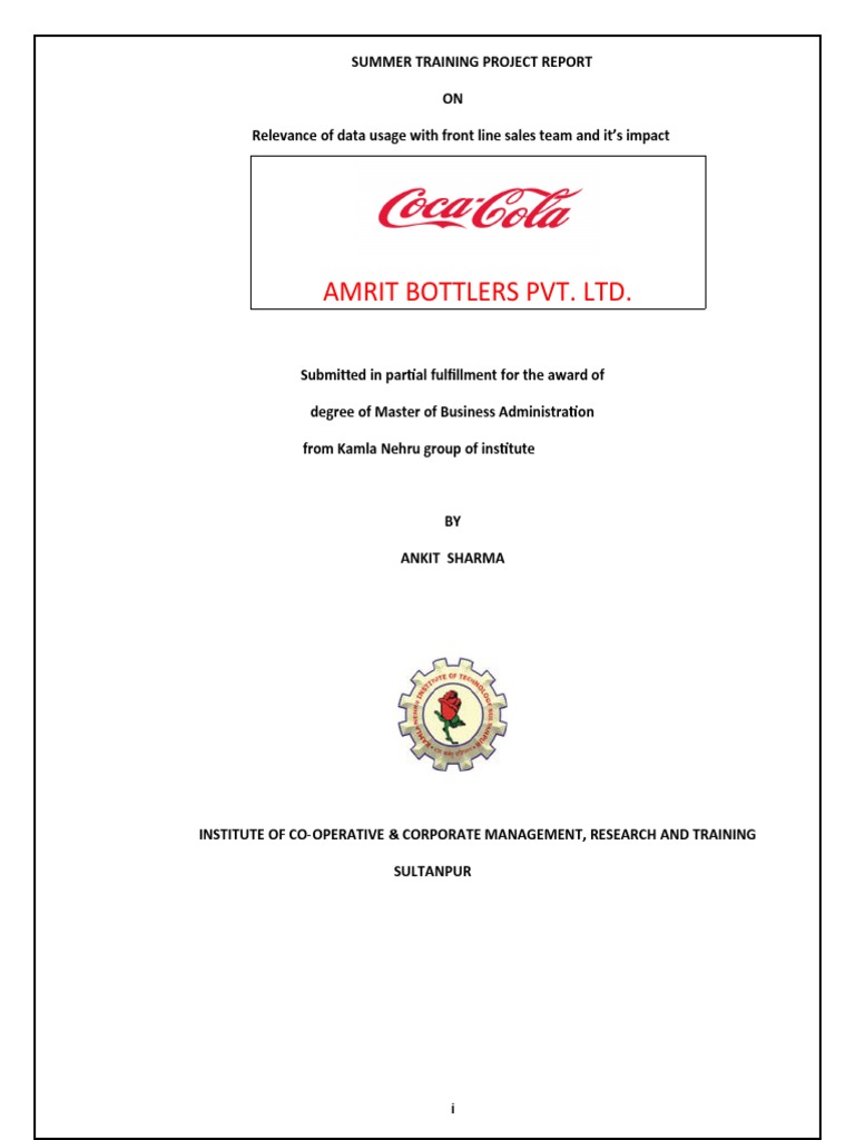 COCA COLA Company Report | Download Free PDF | Coca Cola | The Coca ...