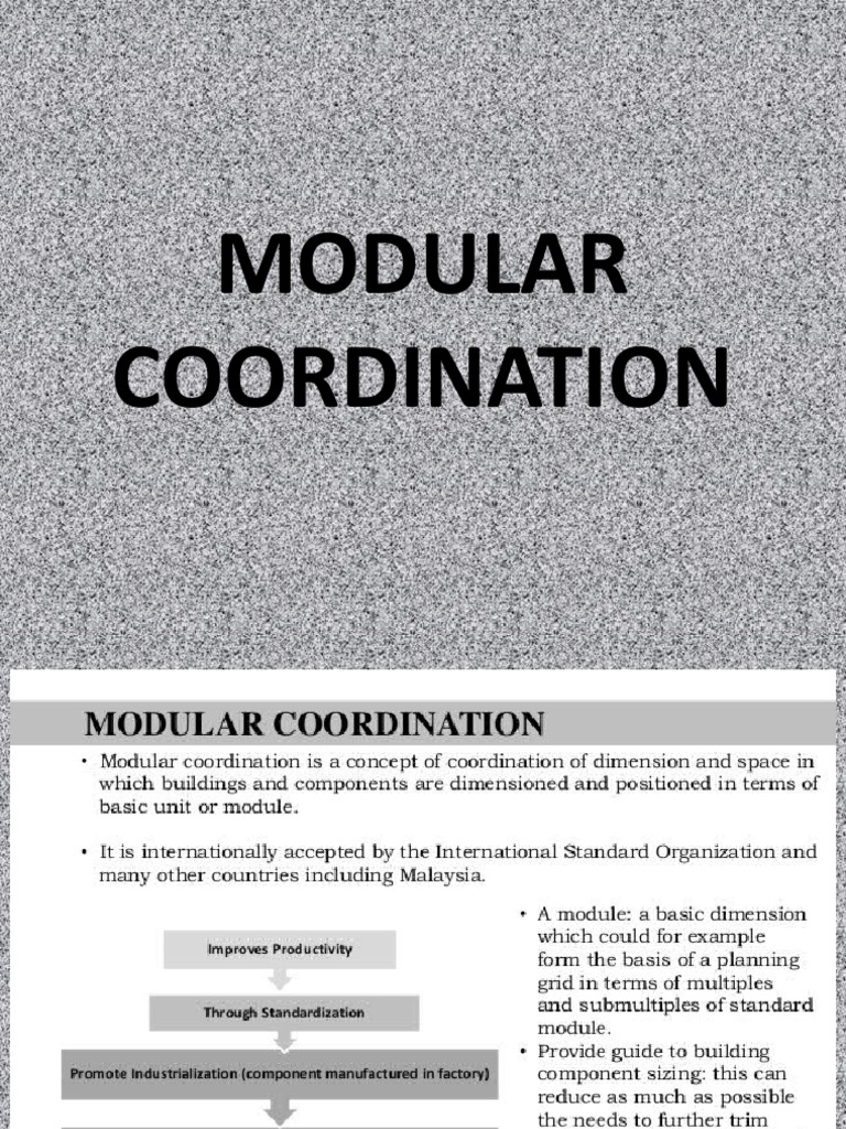 Modular Coordination | PDF