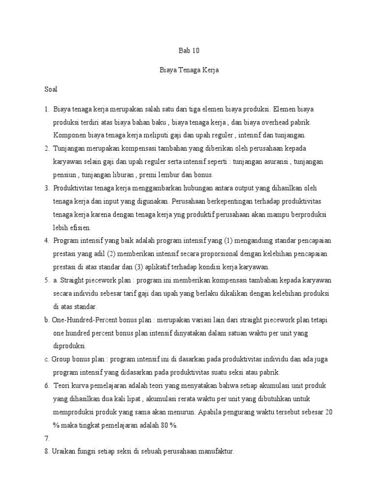 Jawaban Akbi Bab 10 | PDF