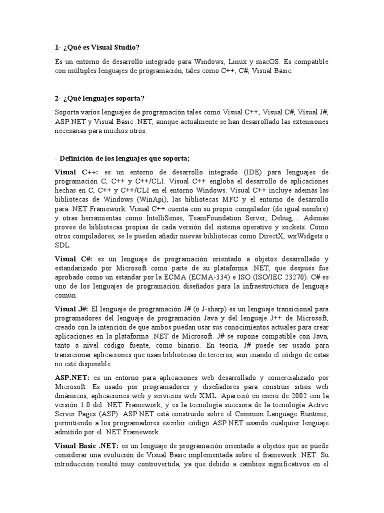 Tarea 1 Programacion 2 | PDF | .NET Framework | Microsoft Visual Studio