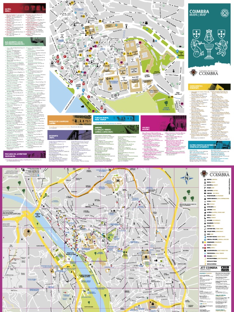 Mapa Cidade Coimbra PDF | PDF | Biblioteca e museu