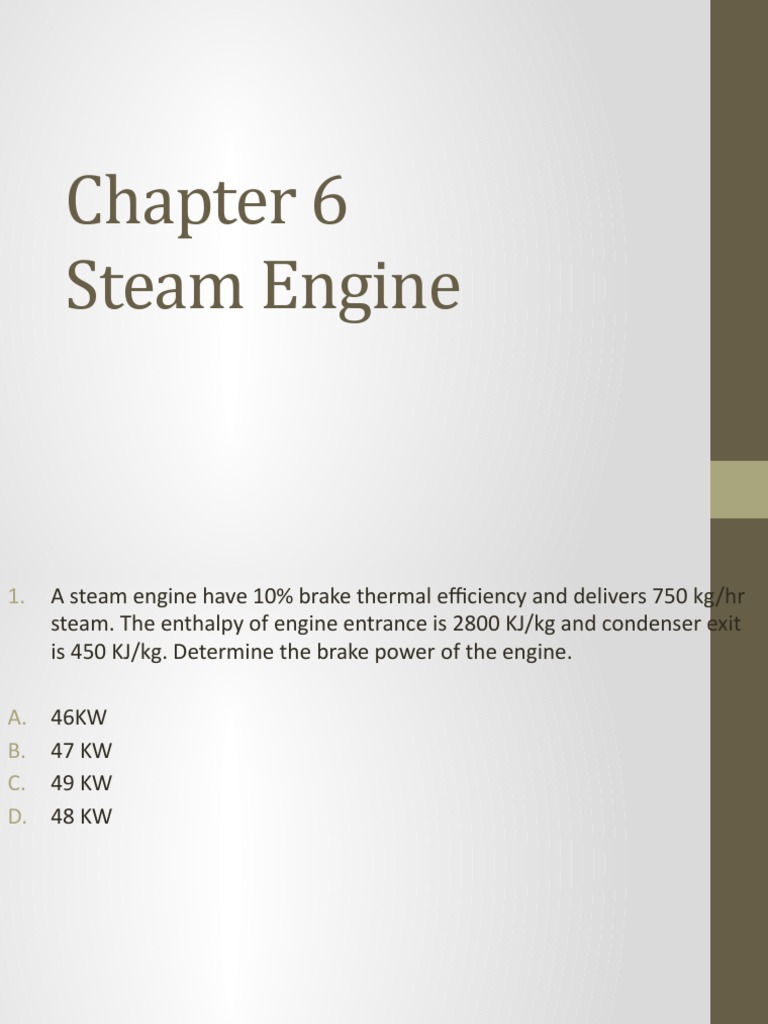 Steam Engine | PDF | Horsepower | Steam Engine