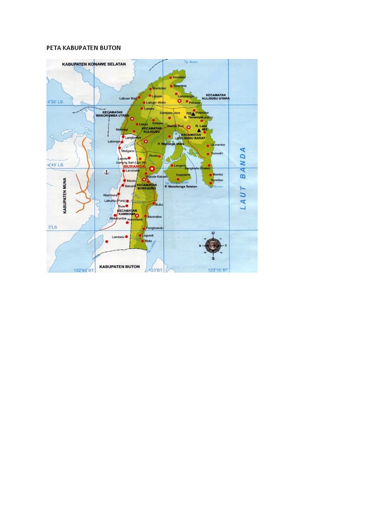 Peta Kabupaten Buton | PDF