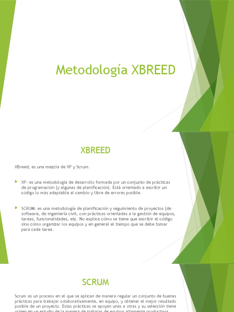 Metodología XBREED | PDF | Scrum (desarrollo de software) | Software