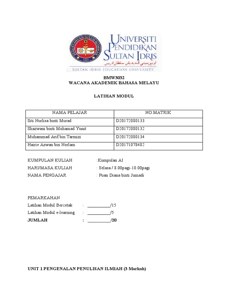 Contoh Portfolio 1 Dan 2 | PDF