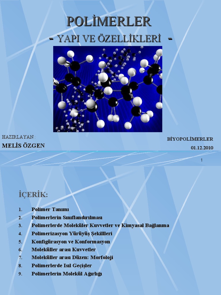 POLİMERLER Melis | PDF