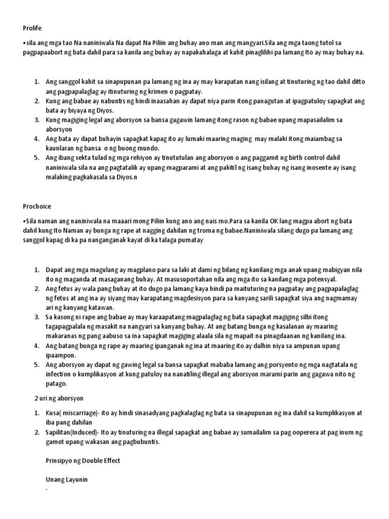 Aborsyon | PDF