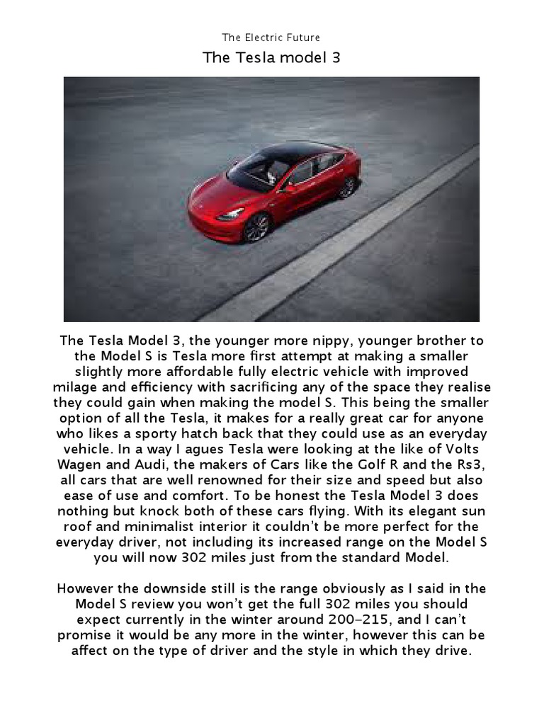 Tesla Model 3 | PDF