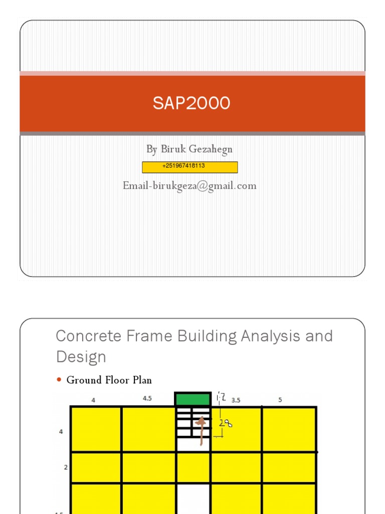 SAP2000 Tutorial - by Biruk Gezahegn PDF | PDF | Beam (Structure) | Building Technology