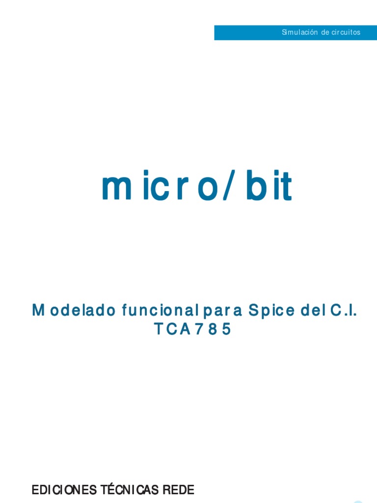 TCA 785 SpiceModel | PDF | Circuito integrado | Complejidad