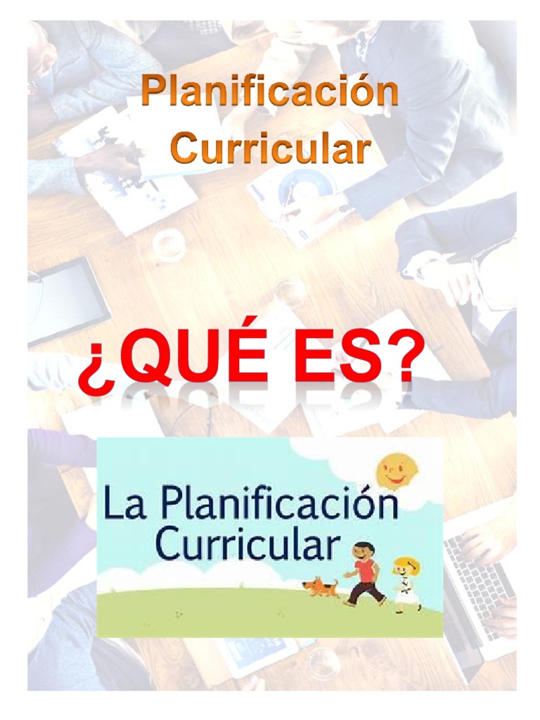 Planificación Curricular | PDF | Plan de estudios | Planificación