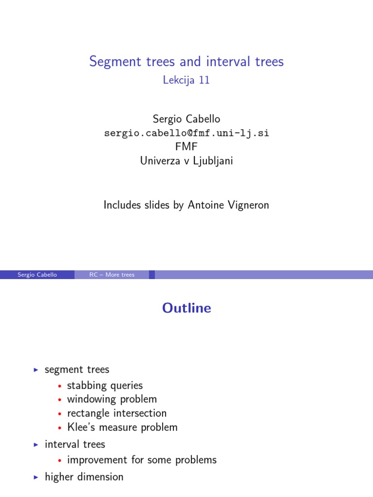Segment Tree and Interval Tree | PDF | Information Retrieval ...