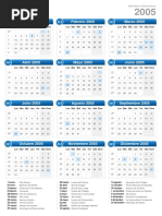 Calendario 2005 Completo | PDF