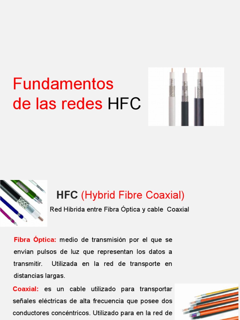Fundamentos de Una Red HFC | PDF | Fibra óptica | Óptica