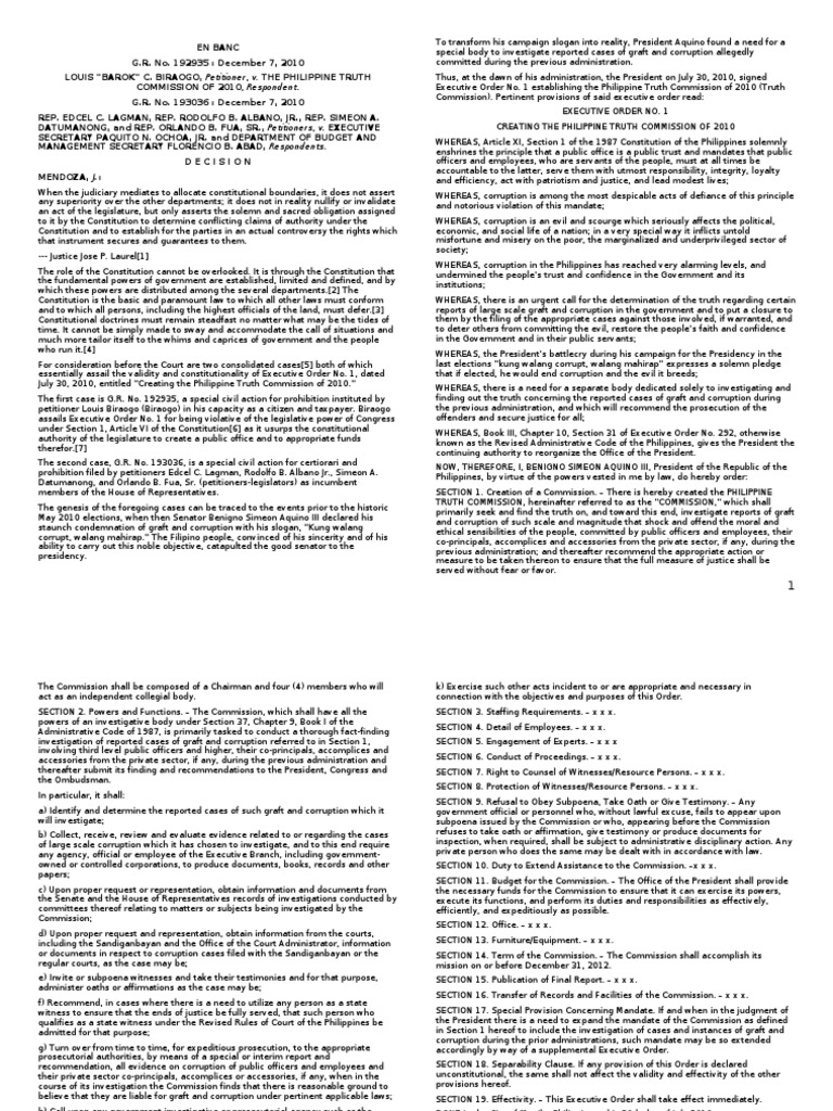 Truth Commission | PDF | Standing (Law) | Government Information