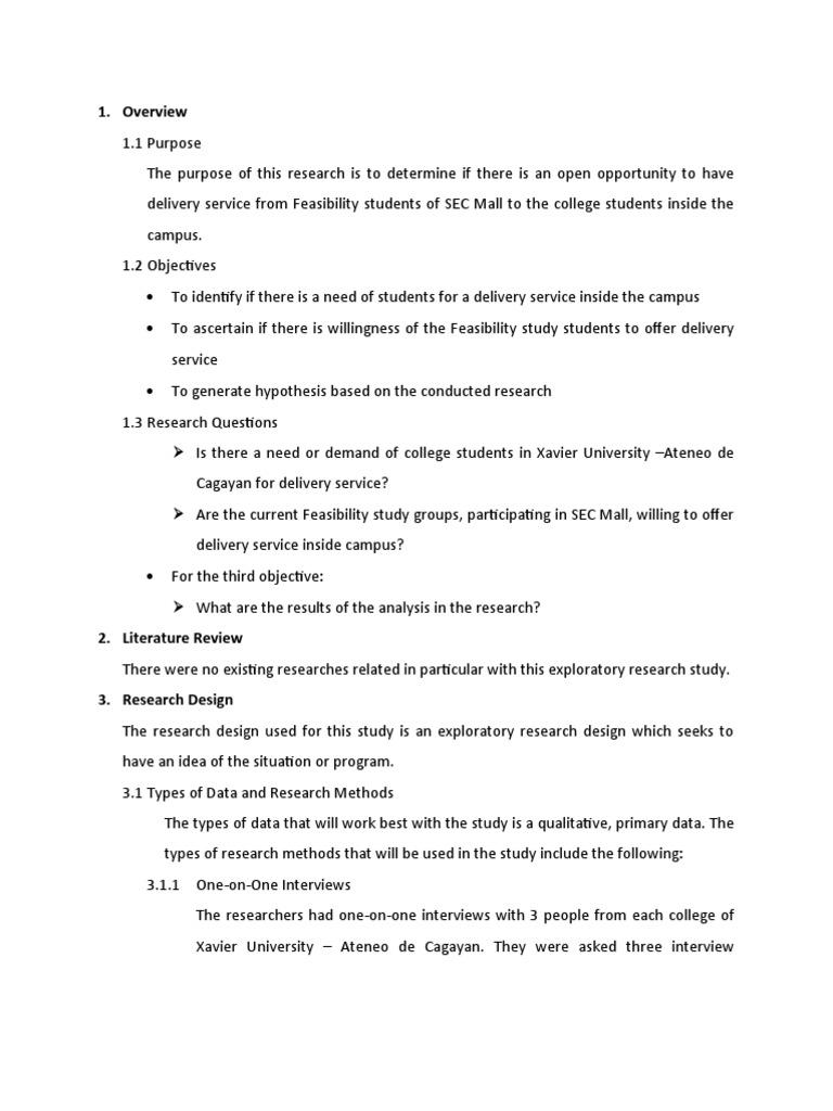 Exploratory Research Paper SAMPLE | PDF | Interview | Research Design