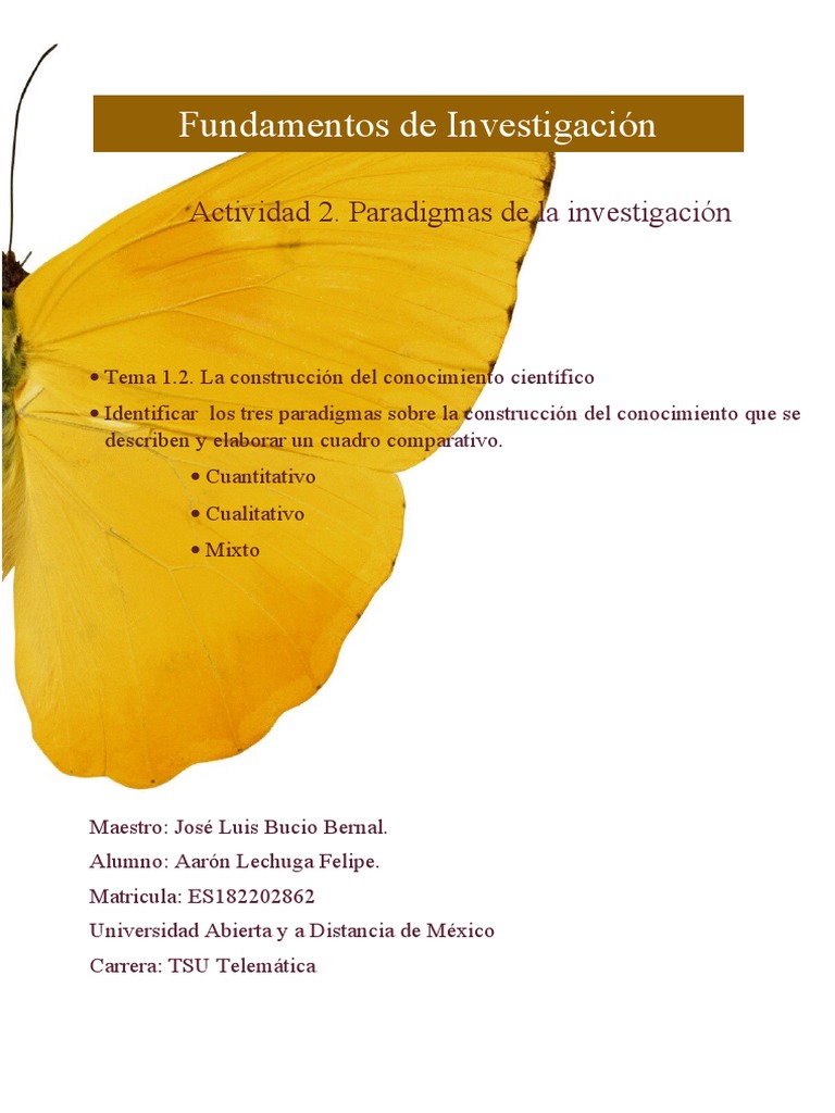 Aarón Lechuga F | PDF | Paradigma | Investigación cualitativa