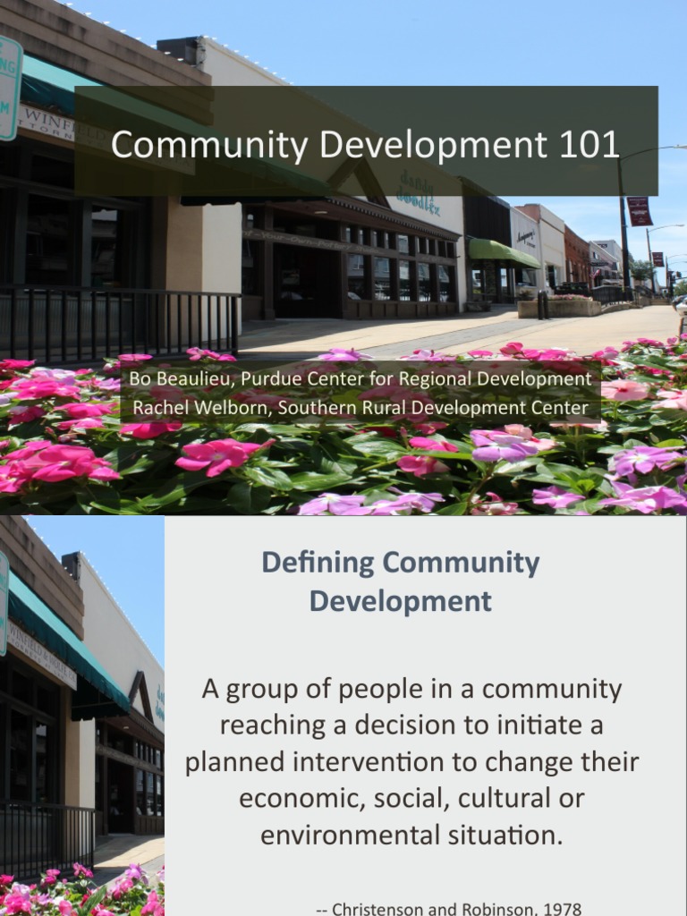 Community Development 101 | PDF | Community | Resource