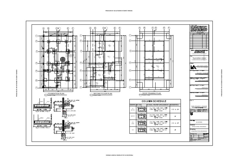 Drawing2 Model | PDF | Reinforced Concrete | Architectural Elements