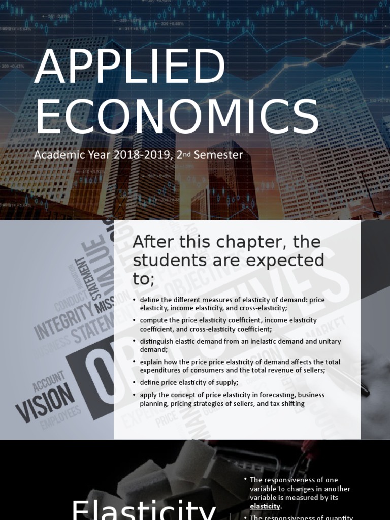 Lesson 6 Elasticity Of Demand And Supply Pdf Demand Price