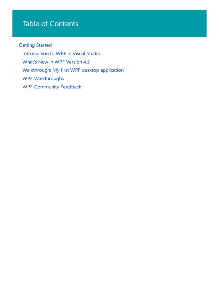 WPF Applications | Download Free PDF | Windows Presentation Foundation | Extensible Application ...