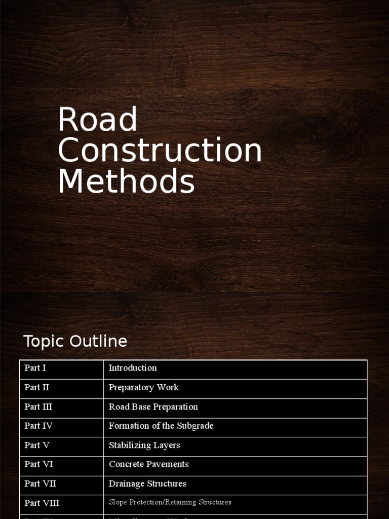 Road Construction Methods | PDF | Road | Road Surface