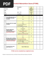 Subjective Global Nutrition Assessment Form (SGNA) | PDF | Malnutrition ...