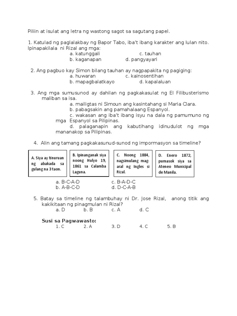 Filipino Eval | PDF