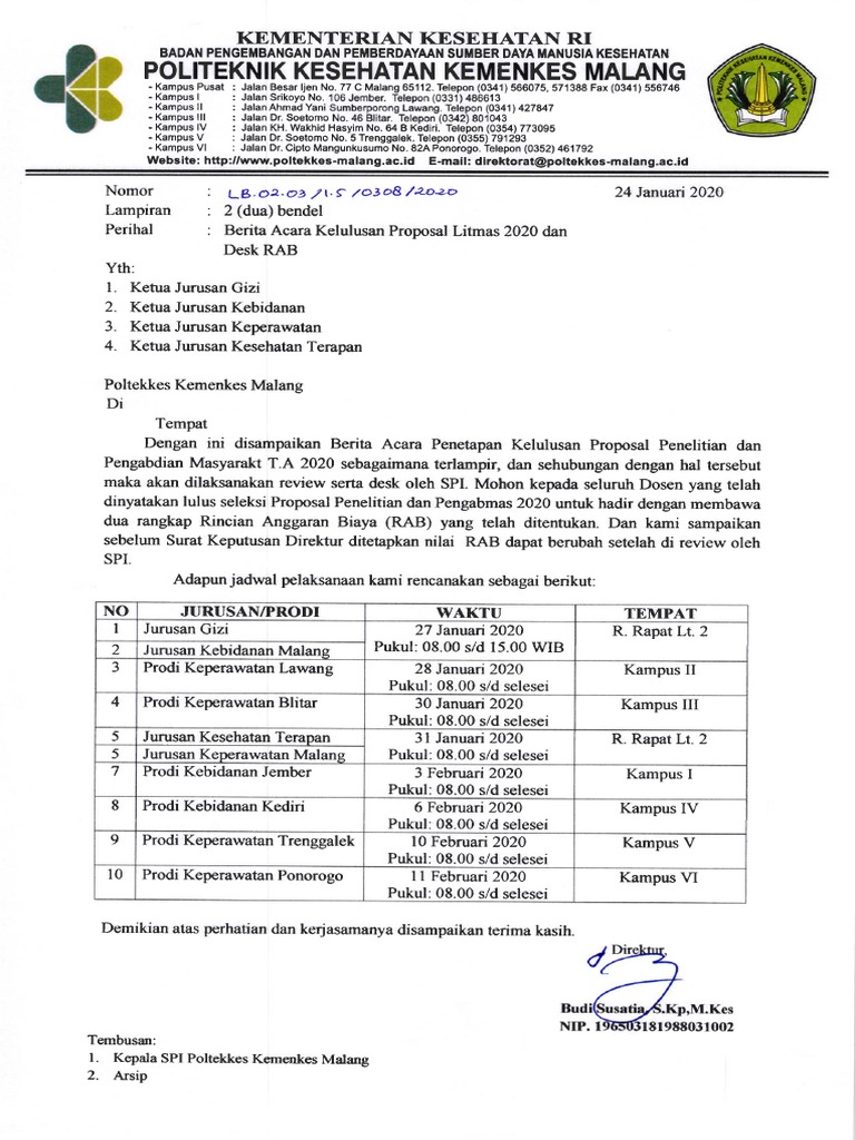 BA Kelulusan Litmas 2020 | PDF
